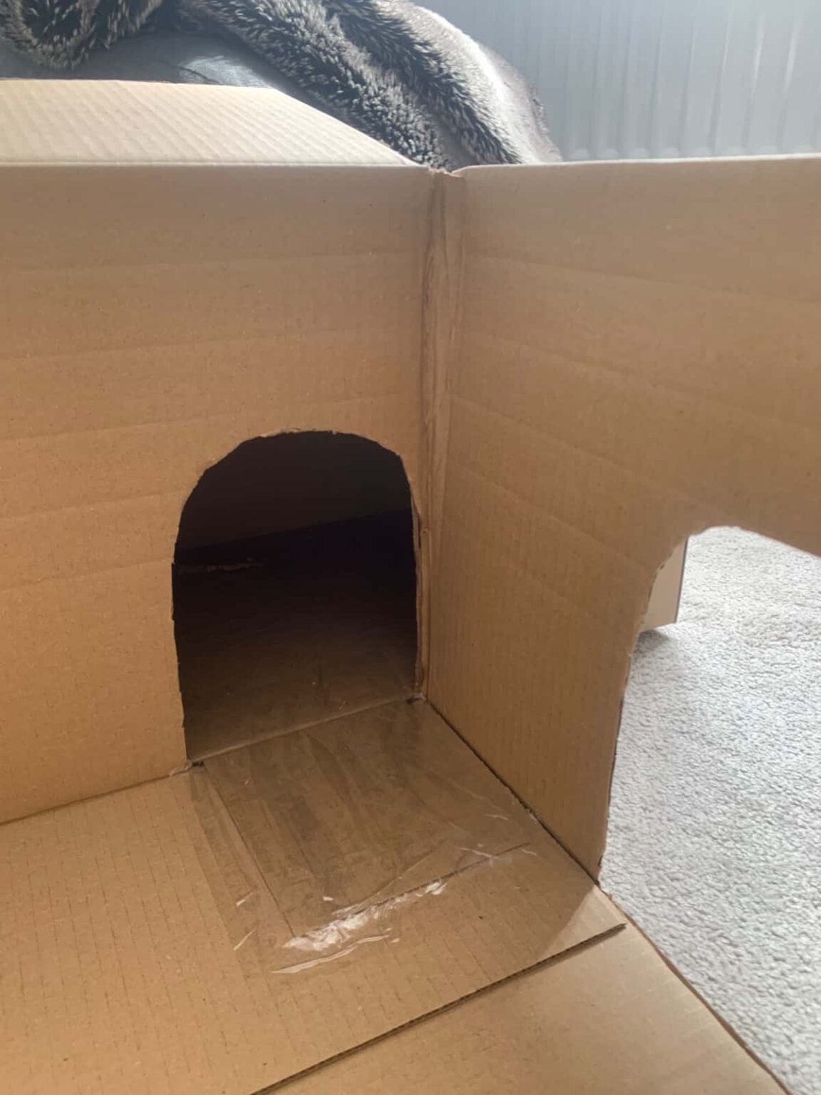 (Easy!) DIY Cardboard Cat House Tutorial - Totally Purrfect